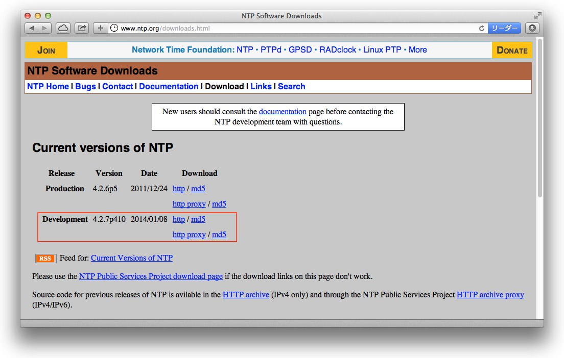 OS X 10.9 MavericksではNTPサーバーとの同期が出来ず、時間がずれる不具合がある。 | AAPL Ch.