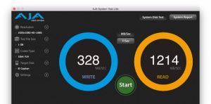 AJA、Macのディスクスピードテストを簡単に行える「AJA System Test」のLite版をMac App Storeで公開 ...