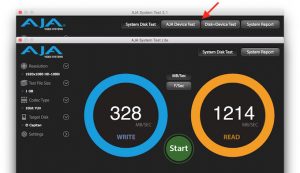 AJA、Macのディスクスピードテストを簡単に行える「AJA System Test」のLite版をMac App Storeで公開 ...