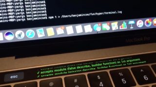 ターミナルエミュレーター「Hyper」の出力をTouch Bar上に表示できるプラグイン「hyper-touch」が開発中。 | AAPL Ch.