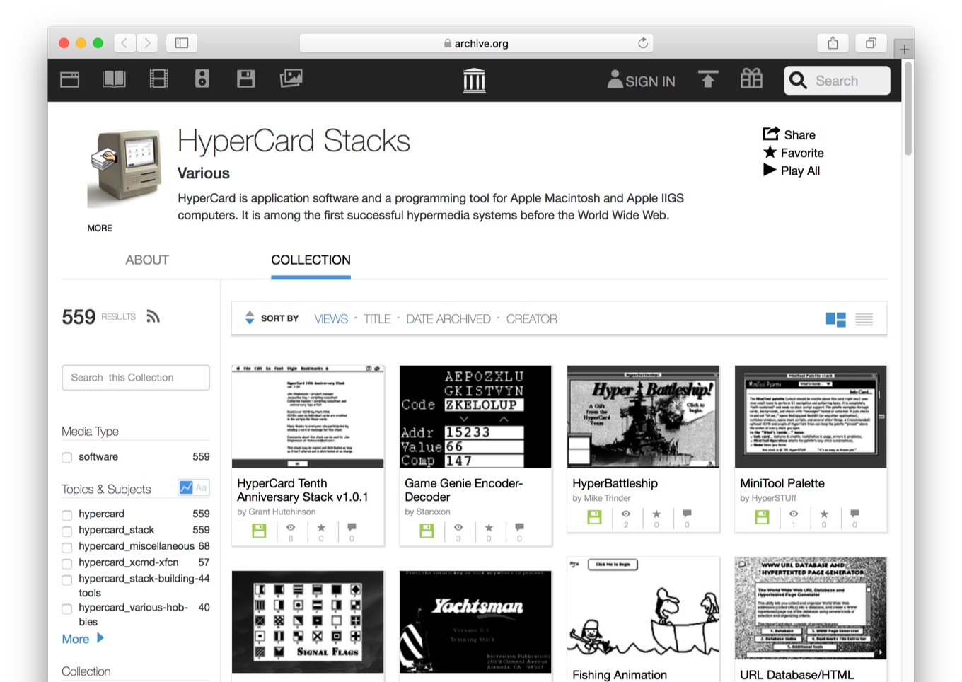 Internet Archive、Macintosh用OS「System 7」やアプリなどのアーカイブに続き「HyperCard」のスタックをWeb上で公開。 | AAPL Ch.