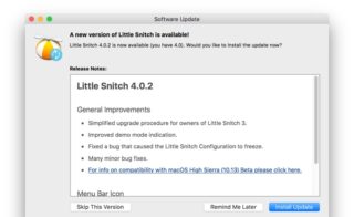 Mac用ネットワーク監視アプリ「Little Snitch v4.0.2」がリリースし、macOS 10.13 High Sierraでの「SKEL」について説明。 | AAPL Ch.