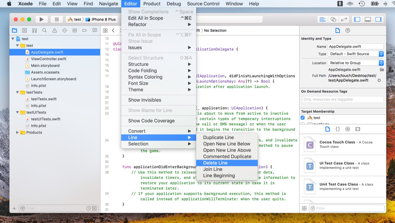 コードの整形や行の複製などの機能をXcodeに追加できるプラグイン「Linex」がリリース。 | AAPL Ch.