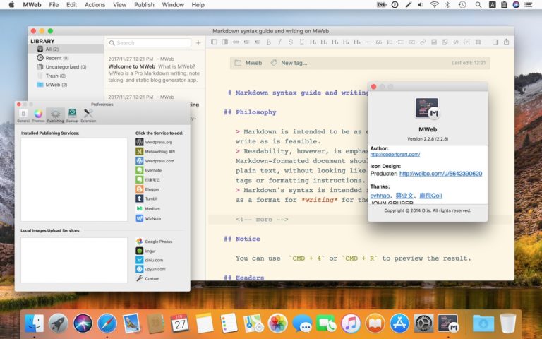 WordPressやMediumへの書出しや静的サイトジェネレーターを備えたMarkdownエディタ「MWeb for Mac/iOS」がブラックフライデーセール中。 | AAPL Ch.