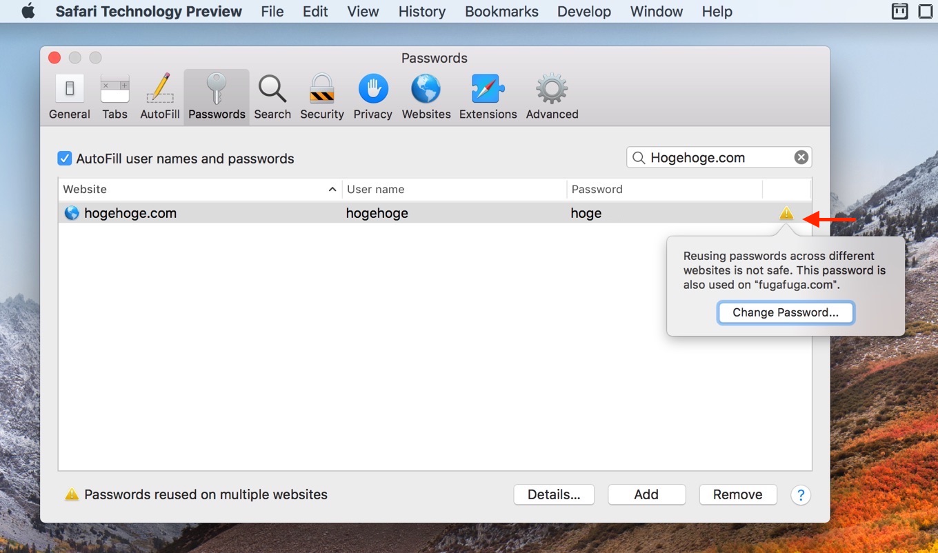 Apple、Intelligent Tracking Prevention 2.0やパスワードの使い回し警告をサポートした「Safari Technology Preview v59」を ...