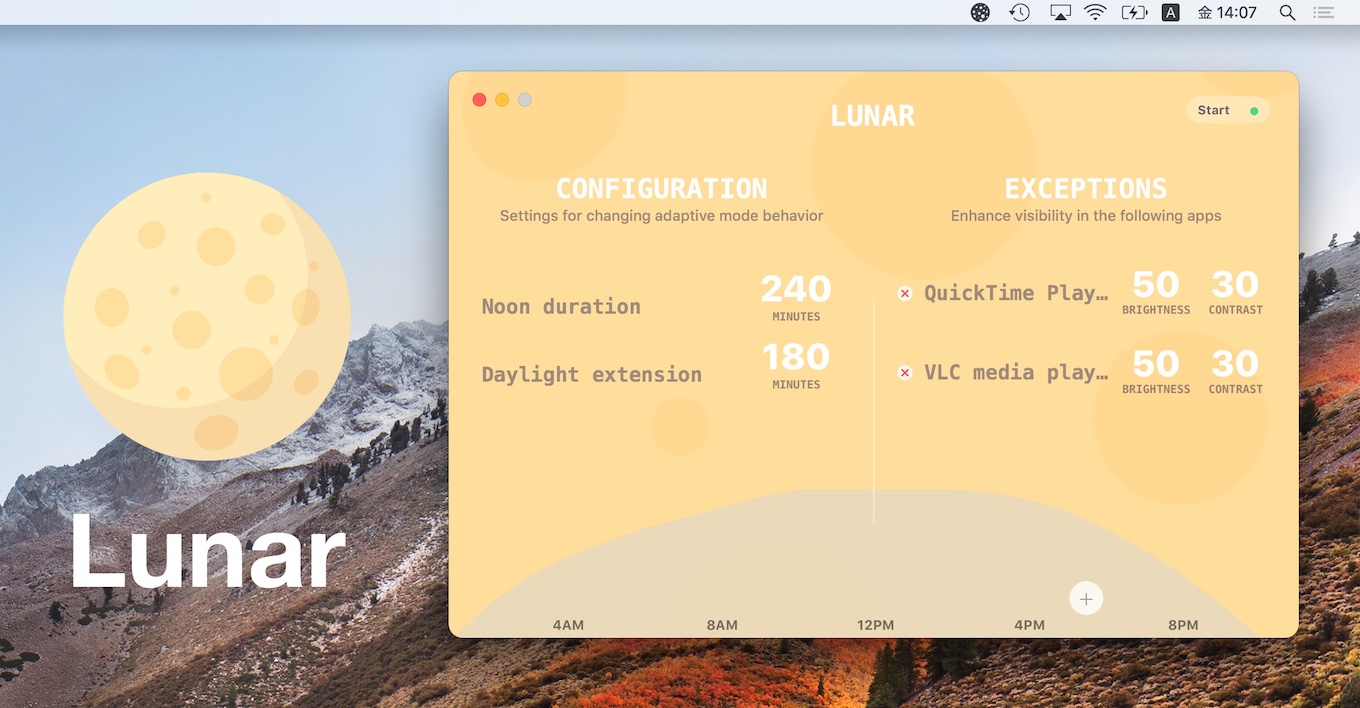 時間やアプリによって外部ディスプレイの輝度とコントラストを変更してくれるMac用ユーティリティ「Lunar」がリリース。