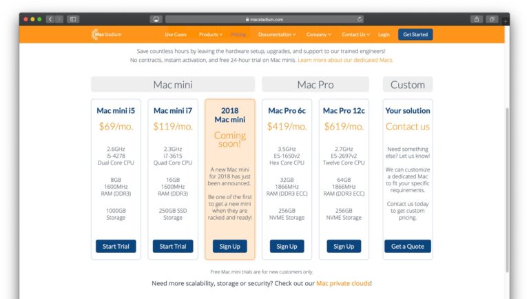 MacStadium、4年ぶりにアップデートされた「Mac mini (2018)」のホスティングサービスを今後開始すると発表。 | AAPL Ch.
