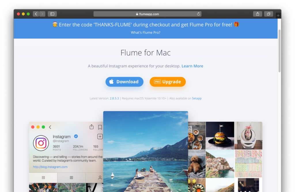 Mac用Instagramクライアント「Flume」のProライセンスがクリスマス期間限定で無料に。 | AAPL Ch.