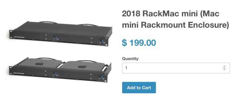 Sonnet、2011 ~ 2018年モデルのMac minを2台を収納できる1Uラックマウント「2018 RackMac mini」を発売 ...