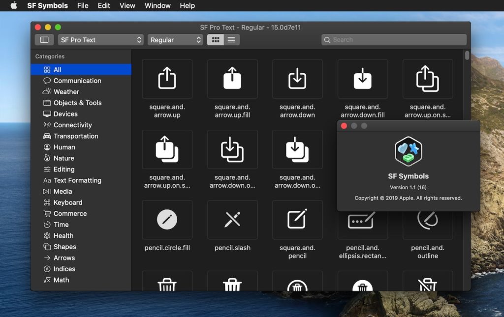 Apple、macOS/iOSで利用されているベクターベースのシンボルを管理する「SF Symbols」アプリをv1.1へアップデートし ...