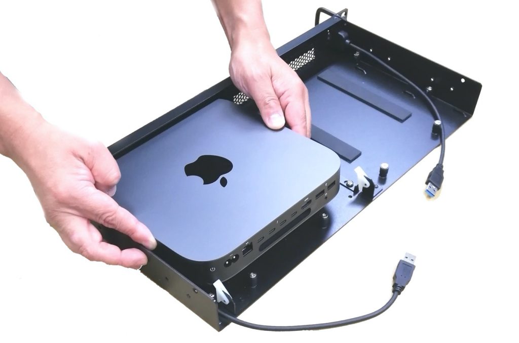 アミュレット、1UサイズでMac miniを2台収納可能なMac mini (2018)対応のラックマウントケース「1URack2Mini-S ...