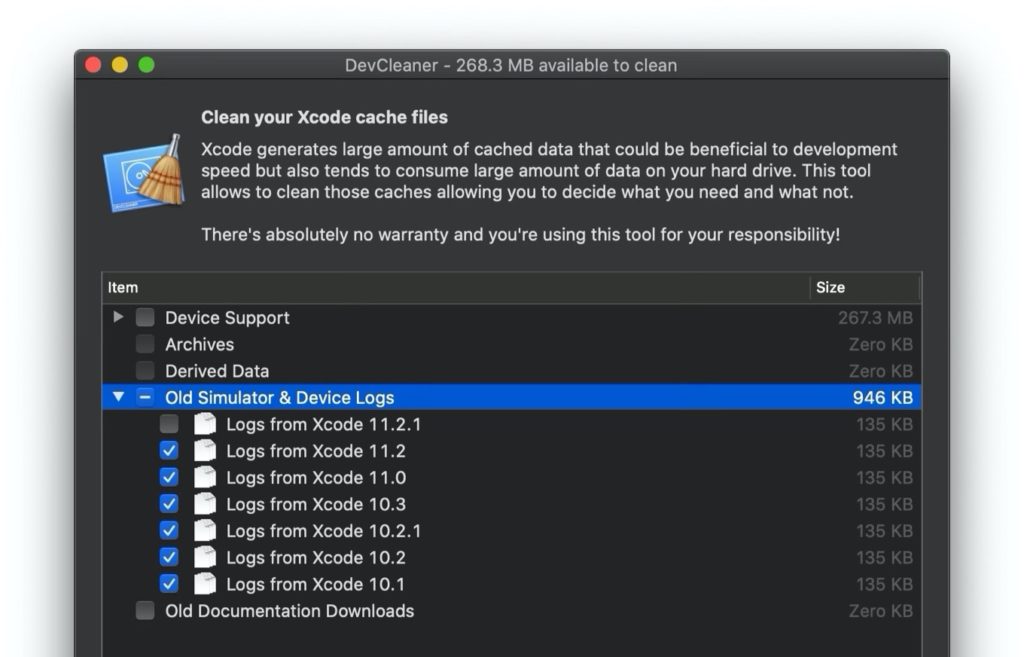 Xcodeのキャッシュを抽出/削除できるユーティリティ「DevCleaner for Xcode v2.0」がリリース。レガシィドキュメントやログの削除機能とコマンドラインツールを追加 ...