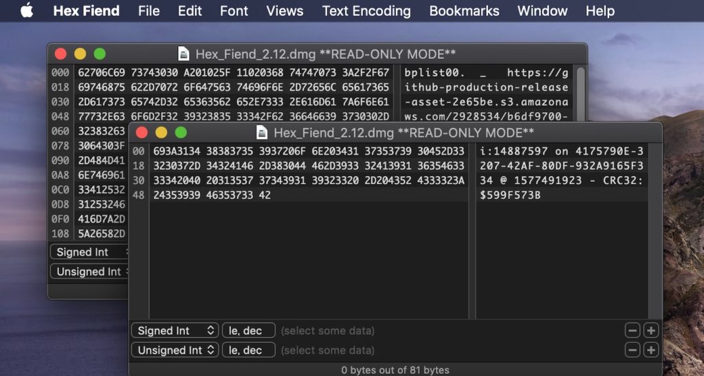 オープンソースのMac用バイナリエディタ「Hex Fiend」が拡張属性の表示をサポート。 | AAPL Ch.
