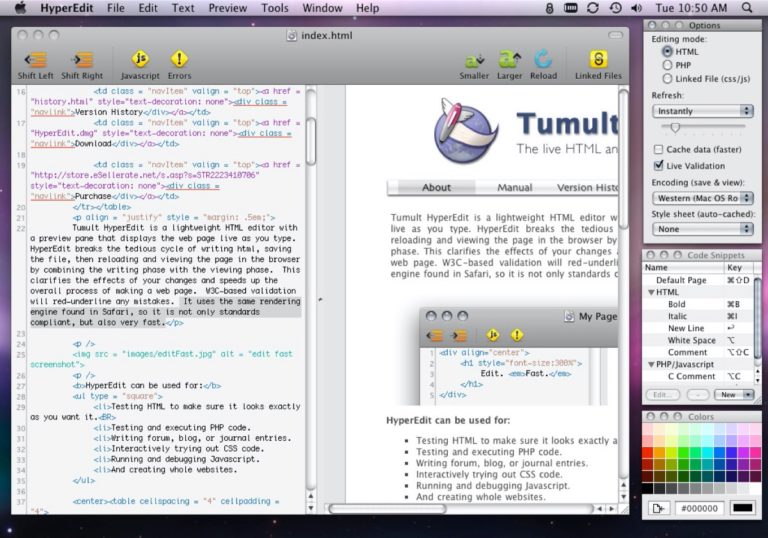 Tumult、2003年に発売したリアルタイムプレビュー機能搭載のHTMLエディタ「HyperEdit」を刷新し「Tumult Whisk ...