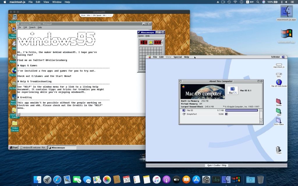 Windows 95に続き、クロスプラットフォームに対応したElectron製Mac OS 8エミュレータ「macintosh.js」が公開さ ...
