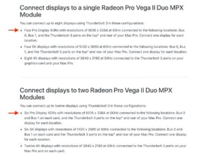 Apple、「Radeon Pro Vega II Duo MPX Module」の仕様をアップデート、MPX Module x1枚で最大4台 ...