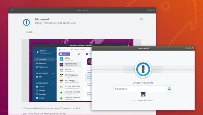 AgileBits、パスワード管理アプリ「1Password for Linux」をOpen Betaに。正式リリースは2021年を予定。 | AAPL Ch.