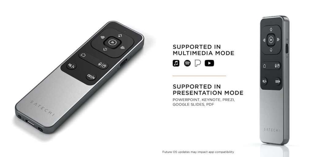 米Satechi、Bluetooth 5.0接続でUSB-C充電式のワイヤレスプレゼンター/リモートコントローラー「Satechi R1/R2 ...