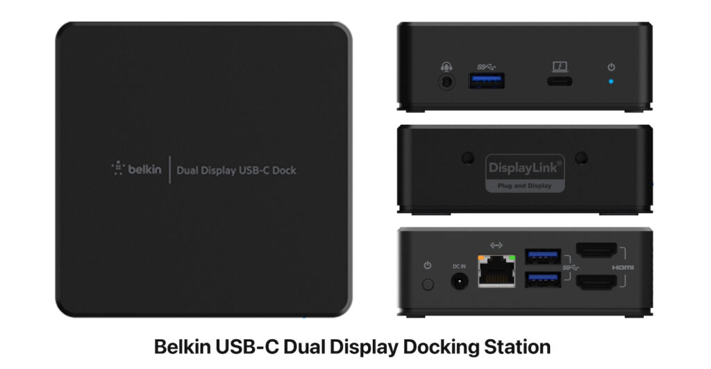 Belkin、DisplayLinkチップを採用しApple M1チップを搭載したMacBook Air/Proでも2台の外部ディスプレイを ...