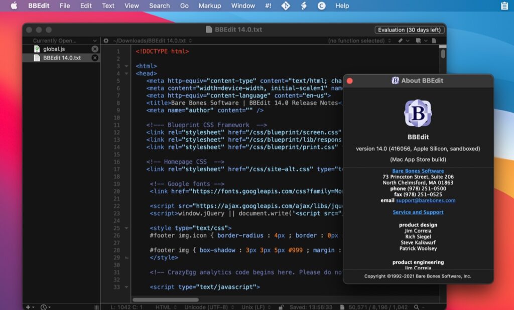 新しいNotes機能やLSPをサポートしたMac用エディタ「BBEdit 14.0」がリリース。