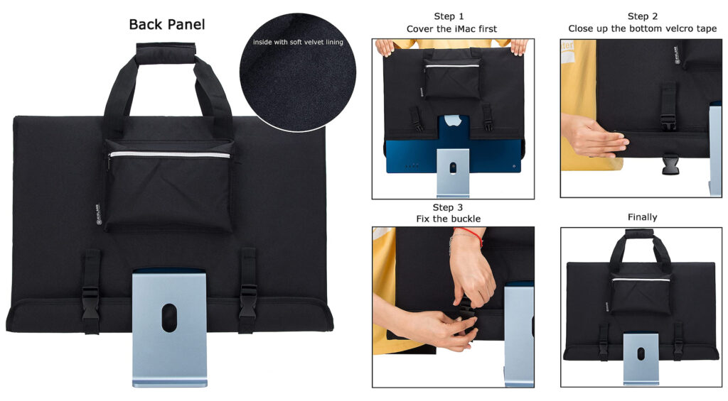 iMac (24-inch, M1, 2021)とアクセサリーを一緒に持ち運べるトラベルケース「Travel Carrying Case ...