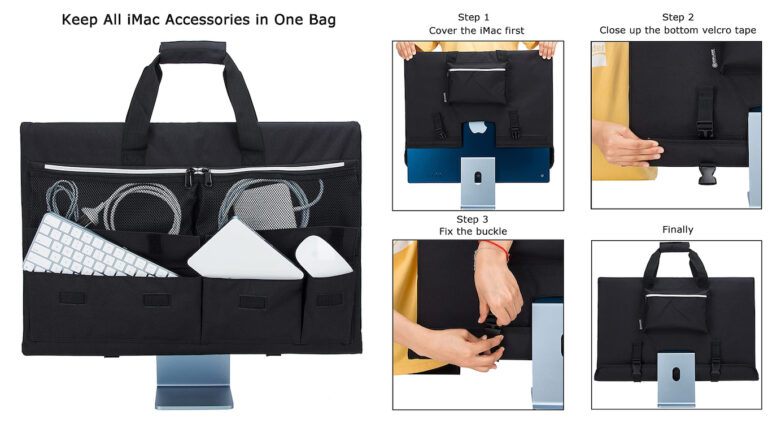 iMac (24-inch, M1, 2021)とアクセサリーを一緒に持ち運べるトラベルケース「Travel Carrying Case ...