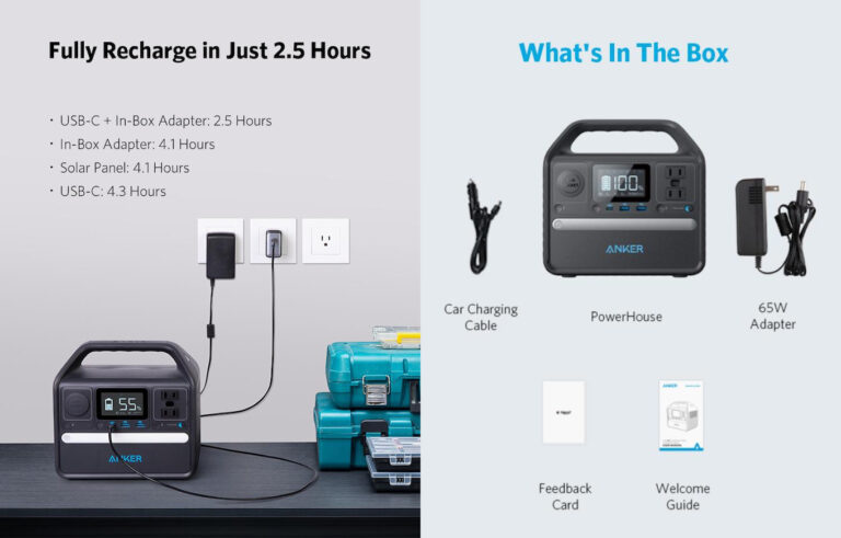 米Anker、USB-A/-Cや2つのAC出力ポートを搭載したポータブル電源「Anker 521 Portable Power Station (PowerHouse 256Wh)」を発売。