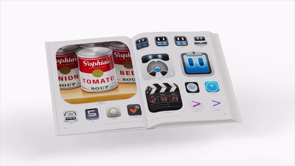 数百のiOSアプリのアイコンデザインと歴史が収録されたアートブック「The iOS App Icon Book」がクラウドファンディングで資金 ...