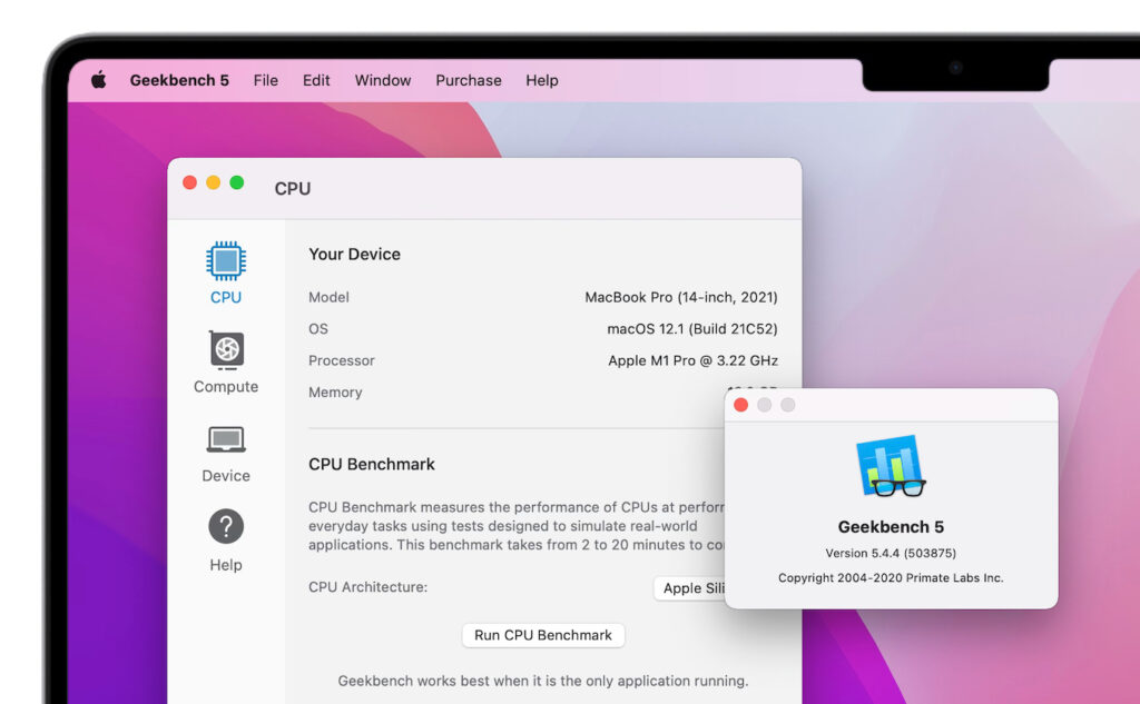 Primate Labs、Apple M1 Pro/M1 Maxチップを搭載したMacBook Pro (14/16インチ, 2021)の検出 ...