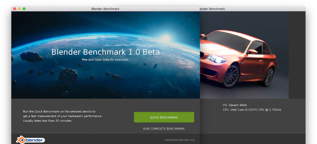 Blender 3.xをサポートした公式ベンチマークアプリ「Blender Benchmark 3.0」がリリース。