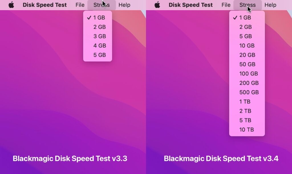 Blackmagic RAWおよびH.265フォーマットのパフォーマンス算出と最大10TBのストレステスト機能を搭載したディスクベンチマーク ...