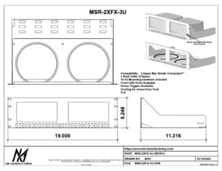 Mac Studioをサーバーラックに収納できる5U/3Uラックマウント「Mac Studio Rack Mount Kit」が発売。