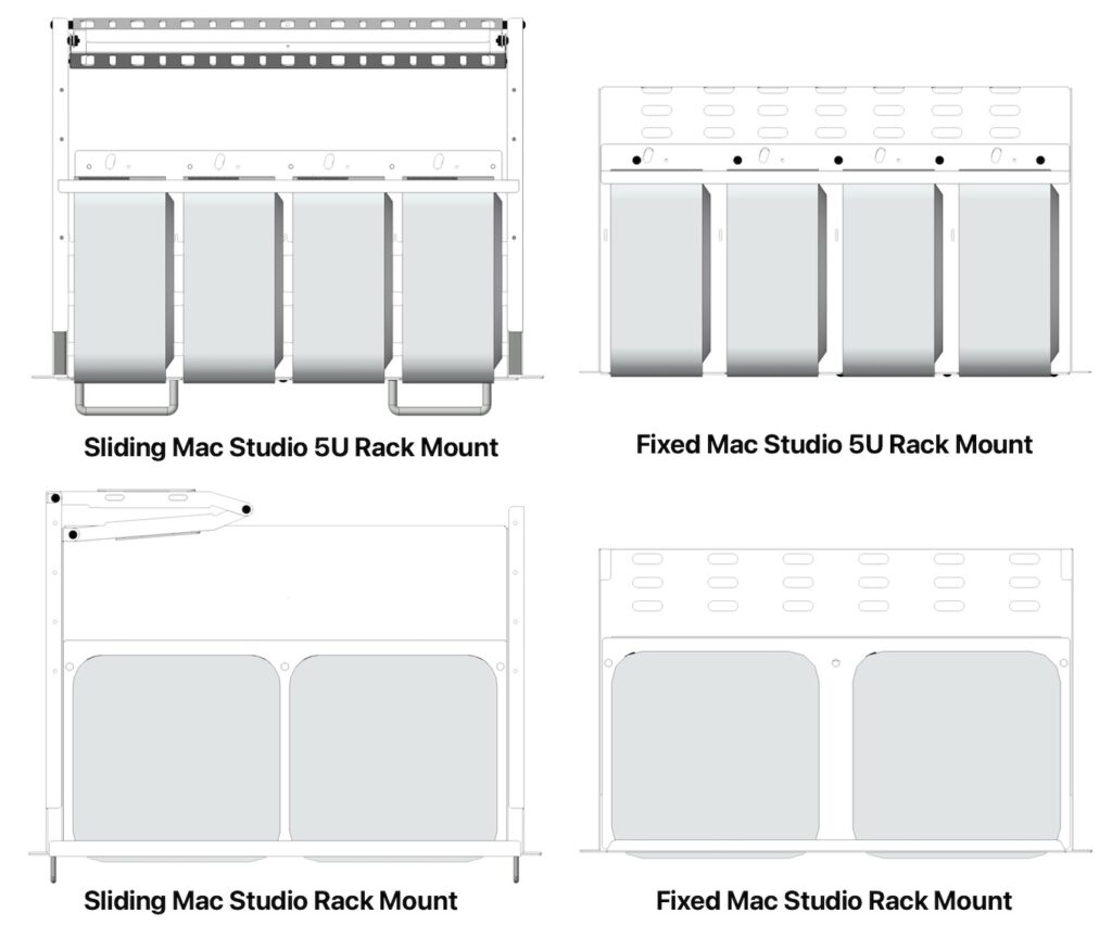 Mac Studioをサーバーラックに収納できる5U/3Uラックマウント「Mac Studio Rack Mount Kit」が発売。