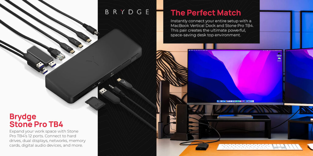 Brydge、Apple M1 Pro/Maxチップ搭載のMacBook Proでデュアルディスプレイ出力にも対応したThunderbolt ...
