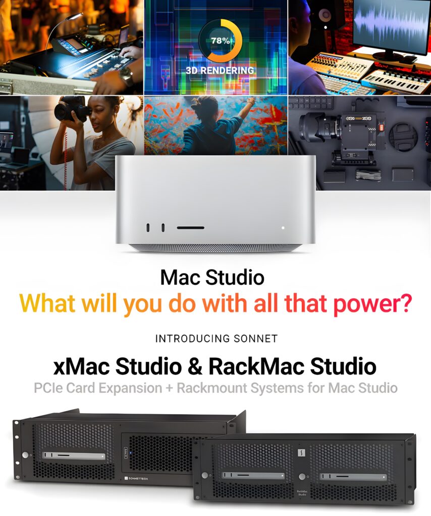 Sonnet、Mac StudioにPCIeカード拡張スロットを増設できる「xMac Studio」とラックマウント「RackMac ...