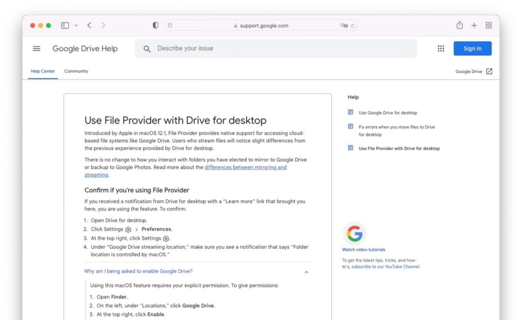 Google、新しいアイコンとGeminiウェブアプリを開くボタンを追加した「Google Drive for Desktop v126」の ...