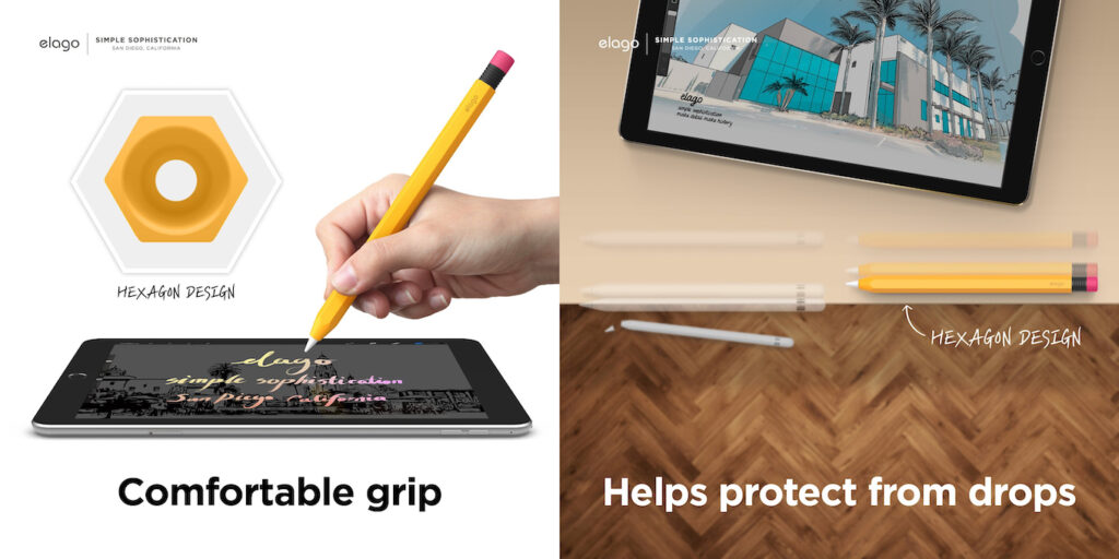 elago、鉛筆風デザインのApple Pencil 第1世代用ケース「Apple Pencil Case for 1st ...