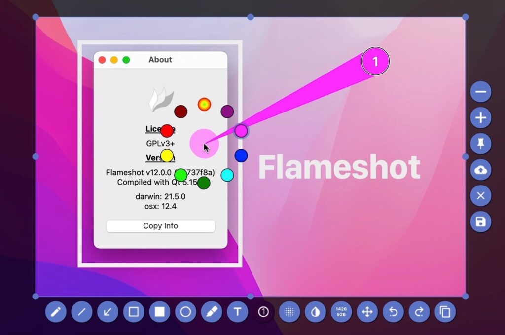 レイヤー操作やカラーホイールのカスタマイズ機能が追加されたWindows/Mac/Linux対応のスクリーンショットユーティリティ「Flameshot v12.0」がリリース。