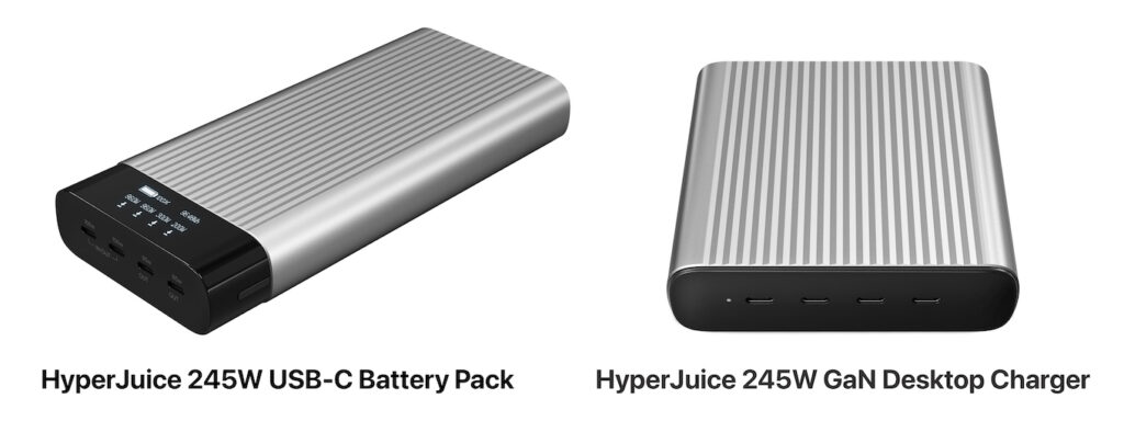 最大合計出力245Wの4ポートUSB-Cモバイルバッテリーと急速充電「HyperJuice 245W USB-C Battery Pack ...