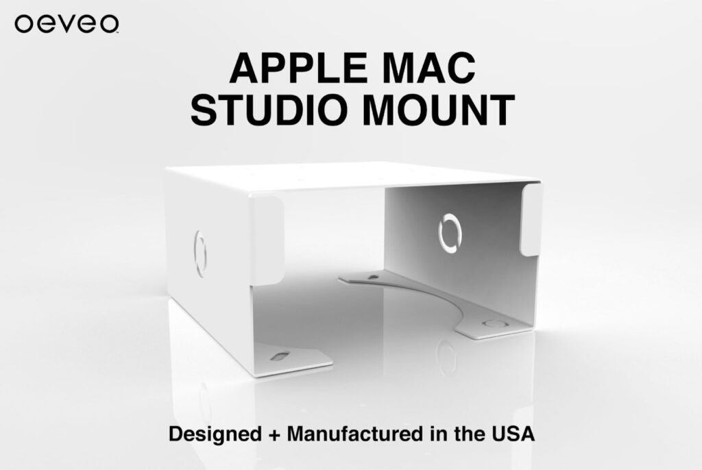 Mac Studioを机の下に配置できるマウント「Oeveo Mac Studio Mount」が発売。
