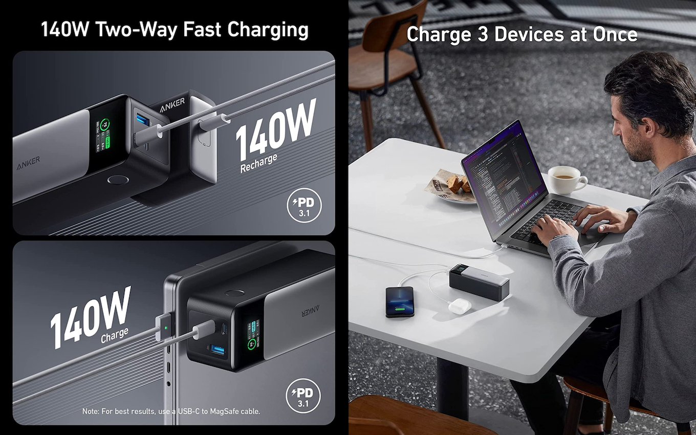 Anker Japan、最大140W出力で残量などが分かるスマートディスプレイ搭載のモバイルバッテリー「Anker 737 Power Bank (PowerCore 24000)」を発売。