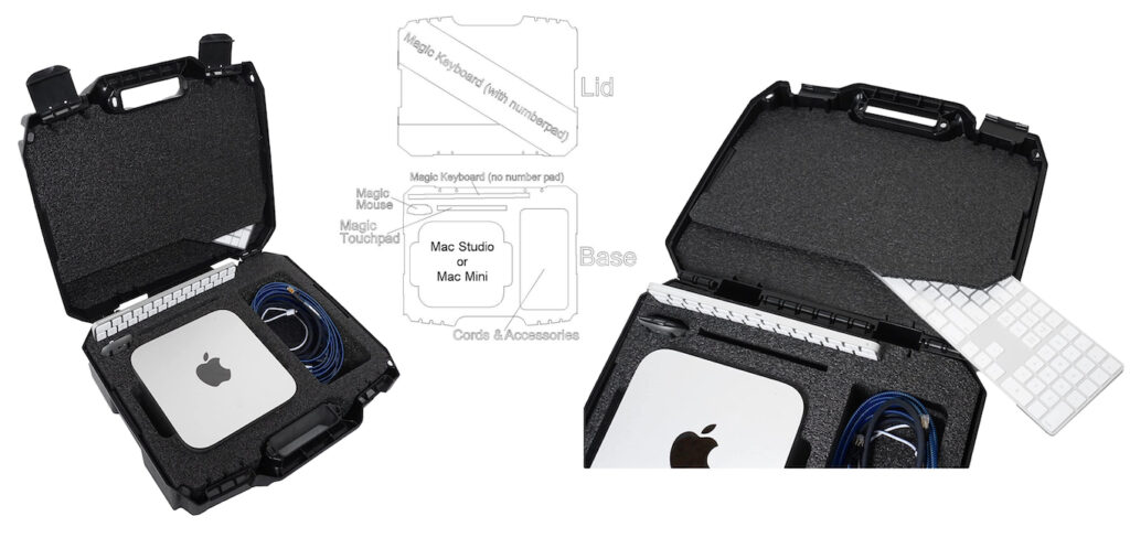 Case Club、Mac StudioとMagic KeyboardやMouseなどの周辺機器を安全に持ち運べるキャリングケース「Mac ...