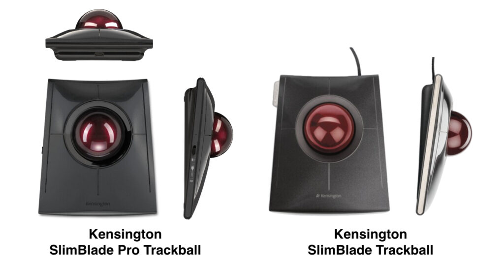 USBと2.4GHz無線レシーバー、Bluetoothのトリプル接続が可能な「Kensington Slimblade Pro トラックボール ...