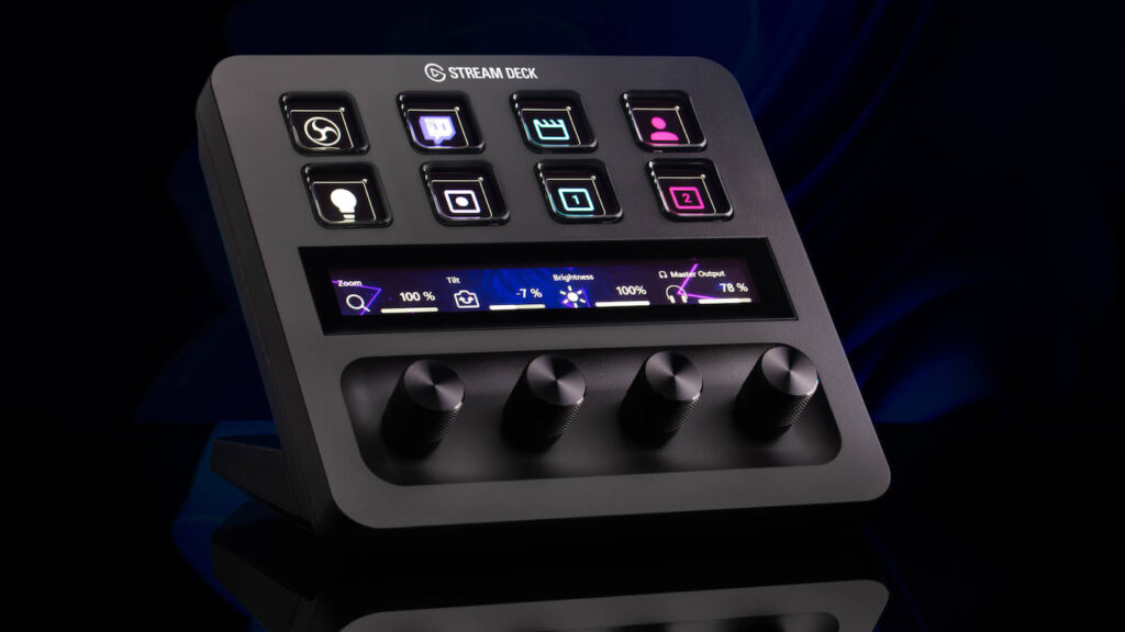 Elgato、Stream DeckシリーズからLCDキーに加えタッチストリップとダイヤルを備えたカスタムキーデバイス「Stream Deck+」を発売。
