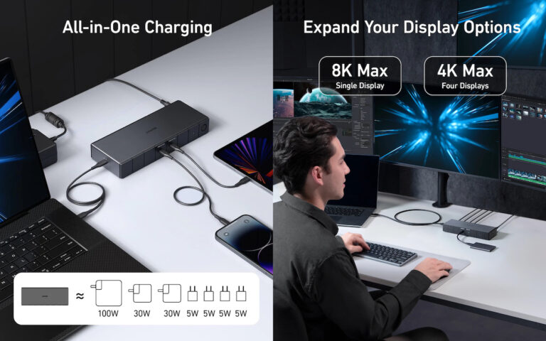 米Anker、TB4対応のドッキングステーション「Anker 778 Thunderbolt (12-in-1, Thunderbolt 4 ...