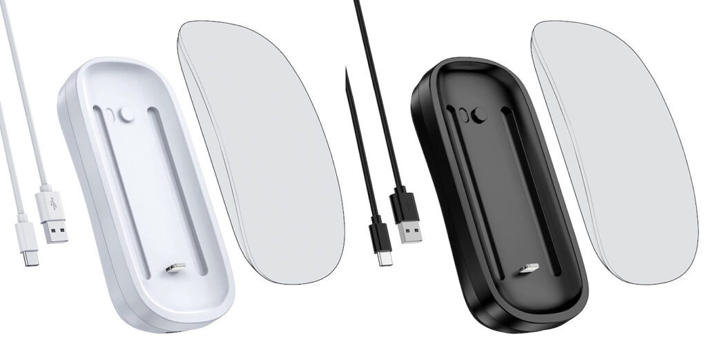 Magic Mouse 2を裏返さずに充電でき、Qiワイヤレス充電器としても利用可能な充電ステーション「HONKID Charging ...