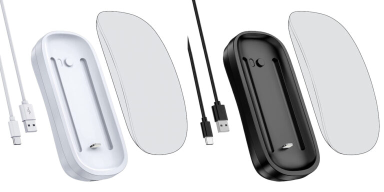 Magic Mouse 2を裏返さずに充電でき、Qiワイヤレス充電器としても利用可能な充電ステーション「HONKID Charging ...