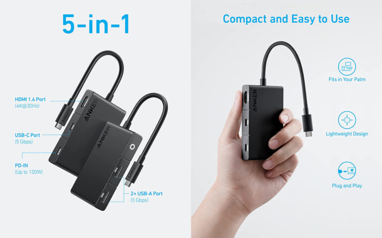 米Anker、コンパクトな「Anker 322 USB-C Hub (5-in-1)」と「Anker 552 USB-C Hub (9-in-1, 4K HDMI)」を発売。