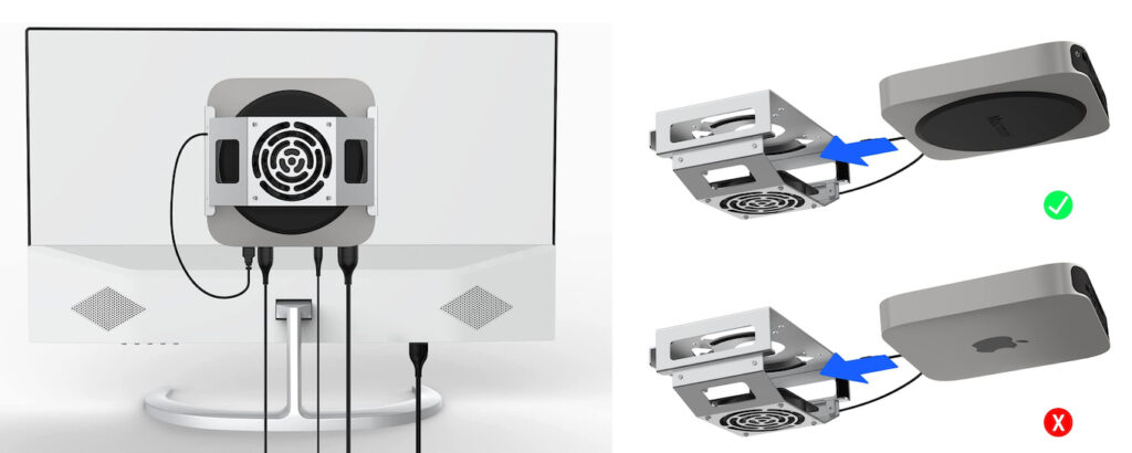 Mac miniを机の下や壁、ディスプレイ裏に設置できる冷却ファン付きマウント「IFCASE Mac Mini Cooling Fan ...