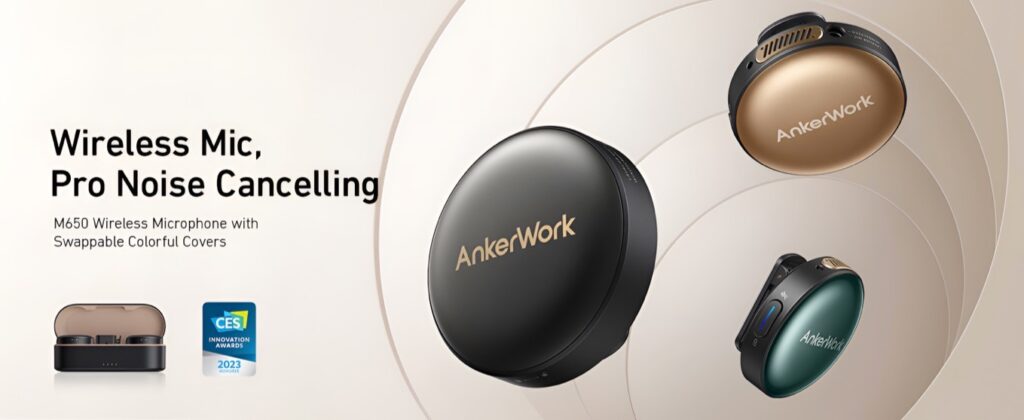 米Anker、iPhoneやAndroidスマートフォンにも対応したノイズキャンセリング機能搭載のマイクロホン「AnkerWork M650」を発売。